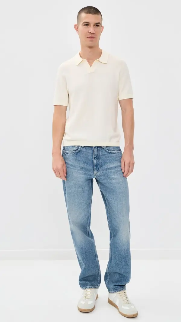 Rails Baker Polo - Ivory