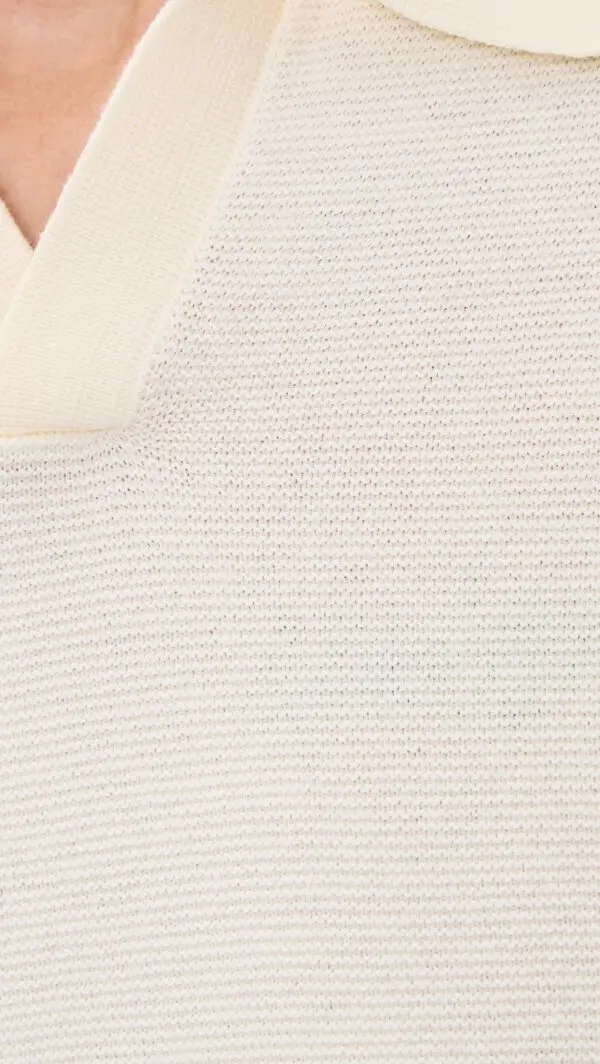 Rails Baker Polo - Ivory