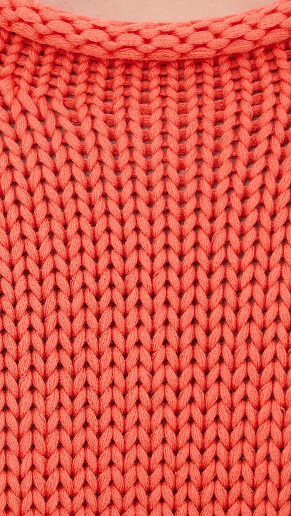 LA LIGNE Solid Marina Cotton Sweater