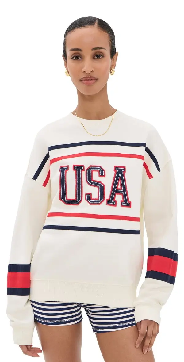 Beach Riot Devyn Oversized Sweatshirt - Firework Colorblock