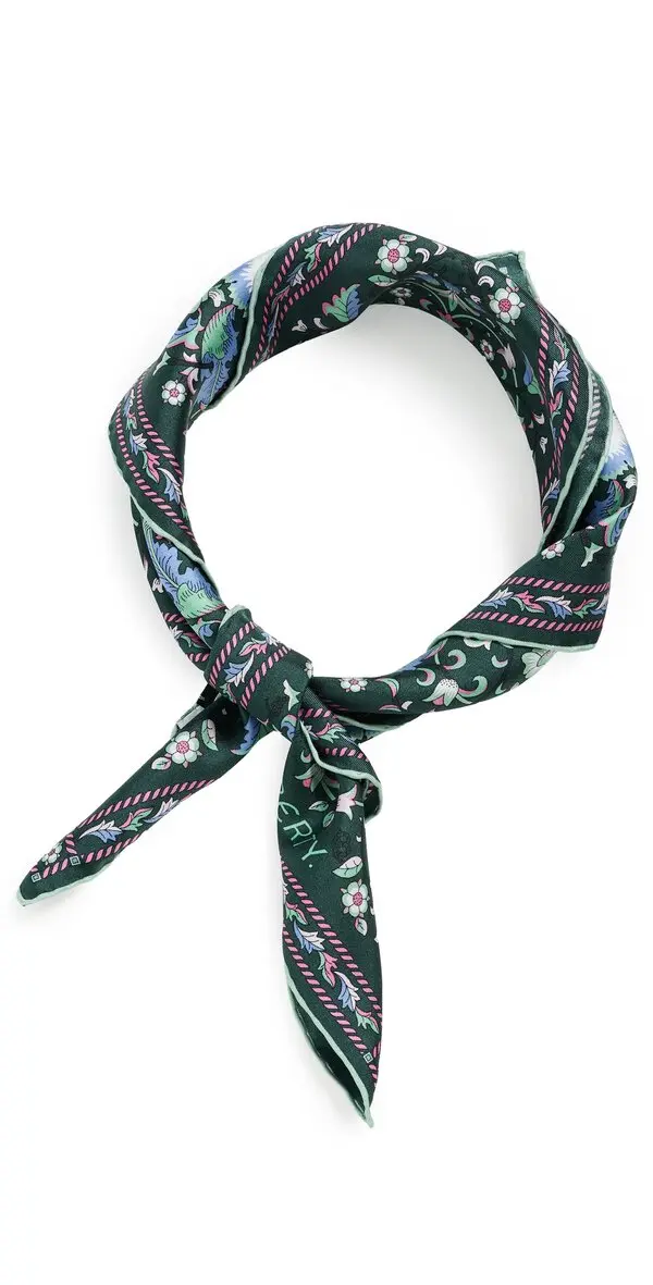 Liberty Lodden Silk Scarf - Green