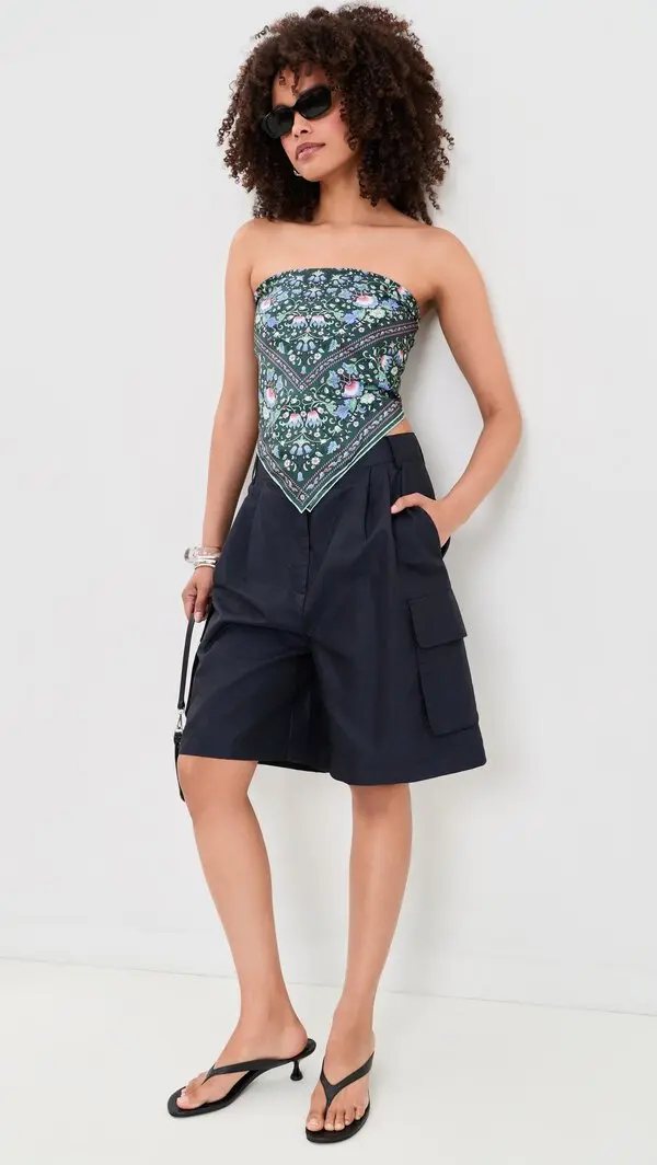 Liberty Lodden Silk Scarf - Green