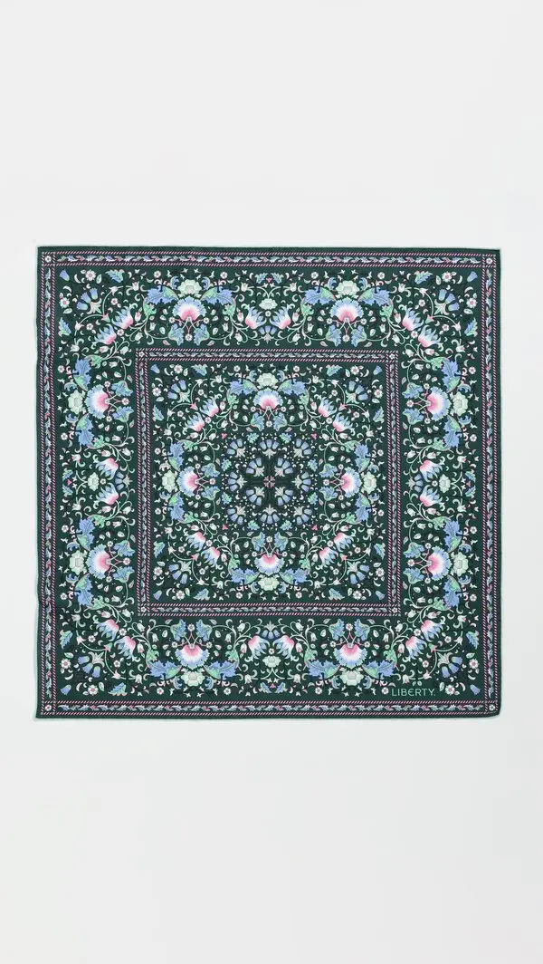 Liberty Lodden Silk Scarf - Green
