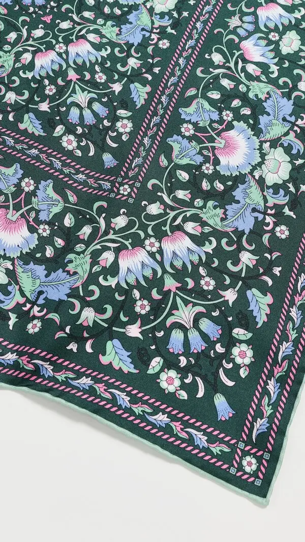 Liberty Lodden Silk Scarf - Green