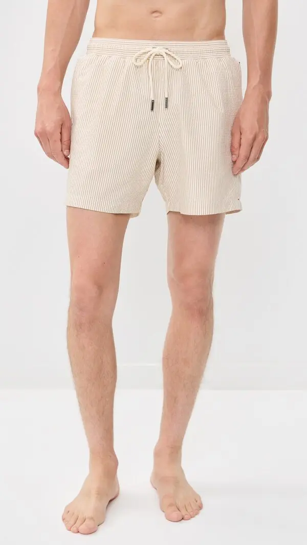 Orlebar Brown Seersucker Stripe Swim Trunks