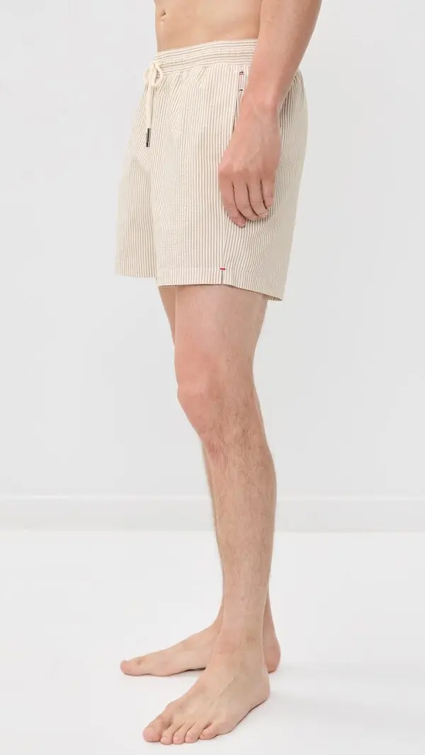 Orlebar Brown Seersucker Stripe Swim Trunks
