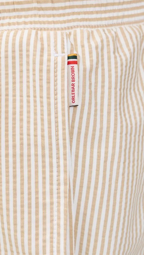 Orlebar Brown Seersucker Stripe Swim Trunks