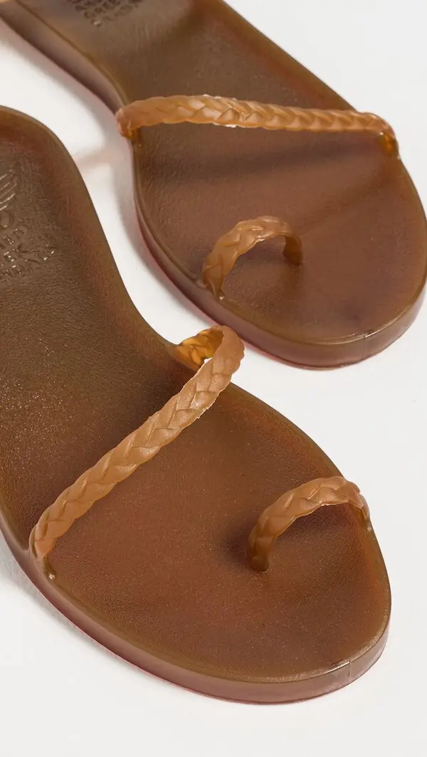 ANCIENT GREEK SANDALS Eleftheria Jelly Sandals - Caramel