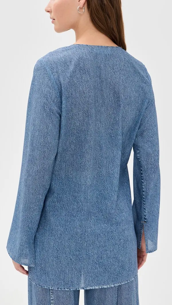 Rag & Bone Miramar Crinkle Cover Up Top