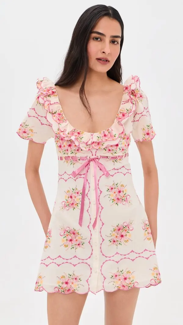 For Love & Lemons Scarlett Mini Dress