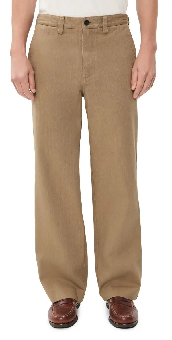 AARON LEVINE Sulphur Dyed Workwear Pants - Dune