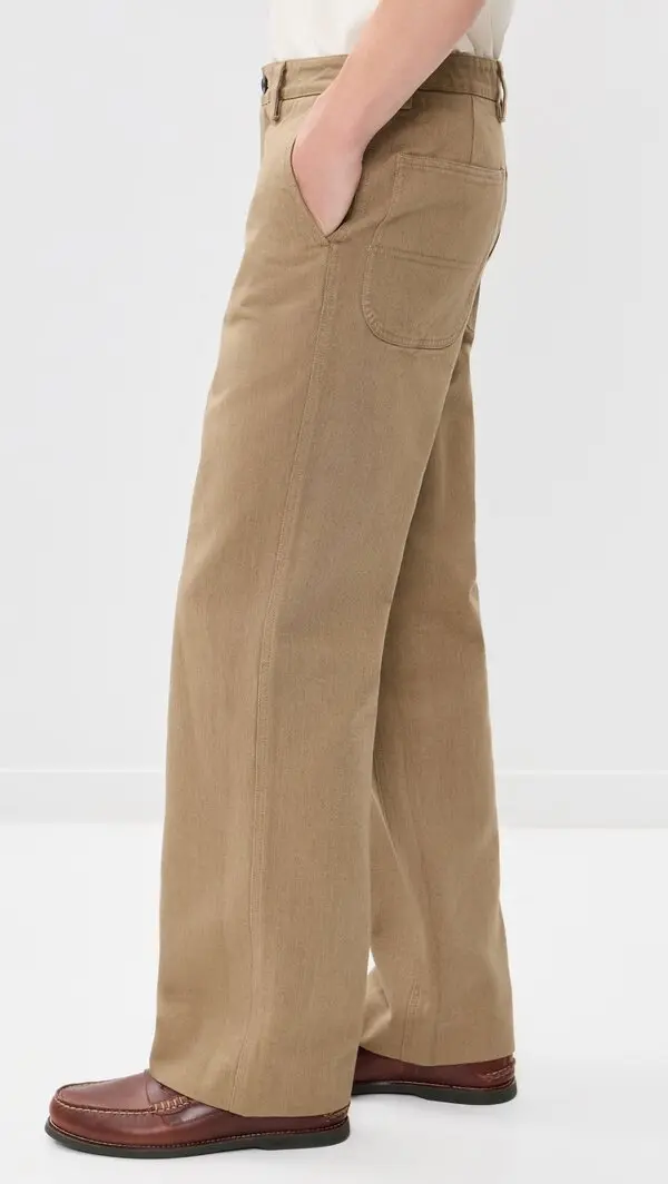 AARON LEVINE Sulphur Dyed Workwear Pants