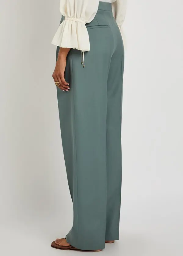 Chloé Pleated Wool Trousers