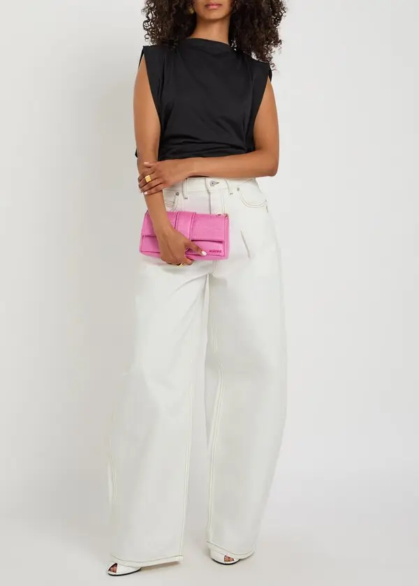 Jacquemus Le De-nimes Ovalo Barrel-leg Denim Jeans - Off White