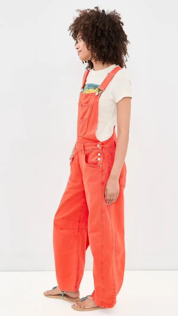 Free People Good Luck Overalls