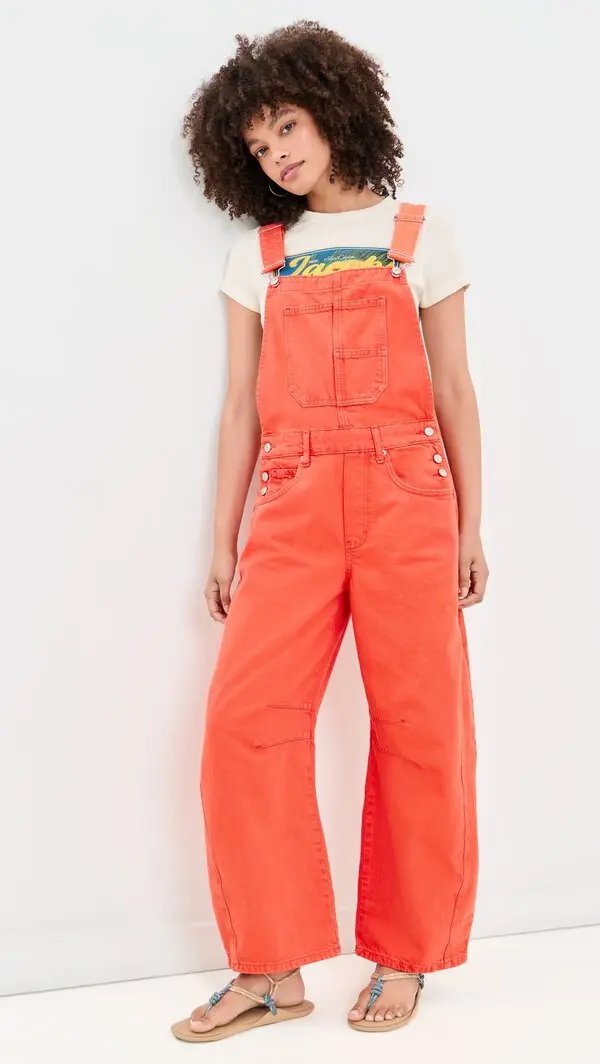 Free People Good Luck Overalls