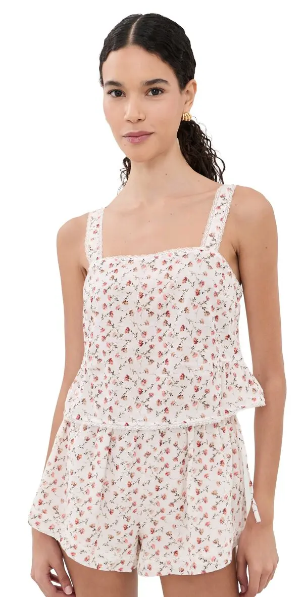 Posse Charlotte Top - Watercolour Floral
