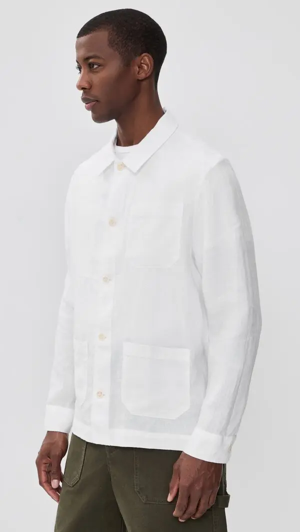 Vilebrequin Corentin Linen Solid Overshirt