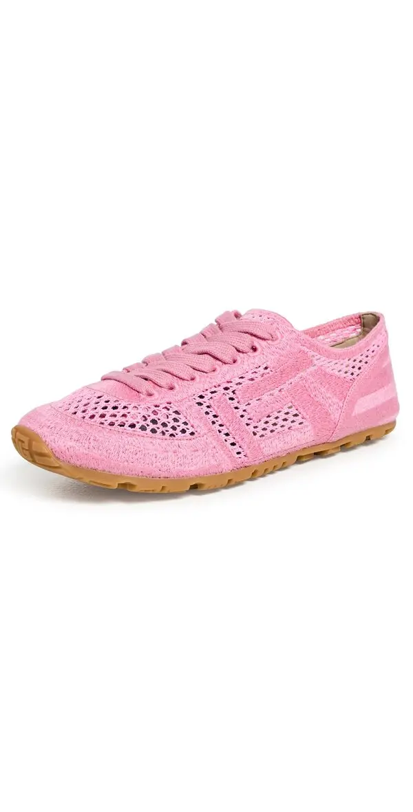 Balmain Racer 45 Macrame Sneakers - 4bg Rose