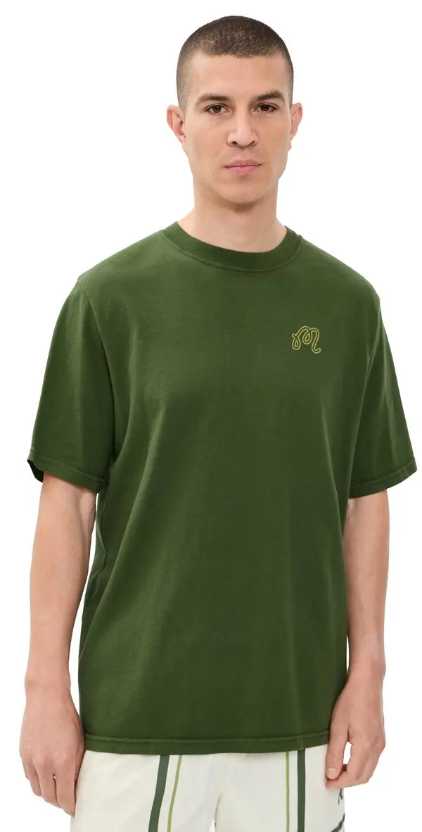 MALBON Bermuda Trinity Tee - Chive