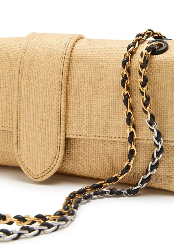 Jacquemus Le Bambino Baguette Raffia Shoulder Bag - Natural