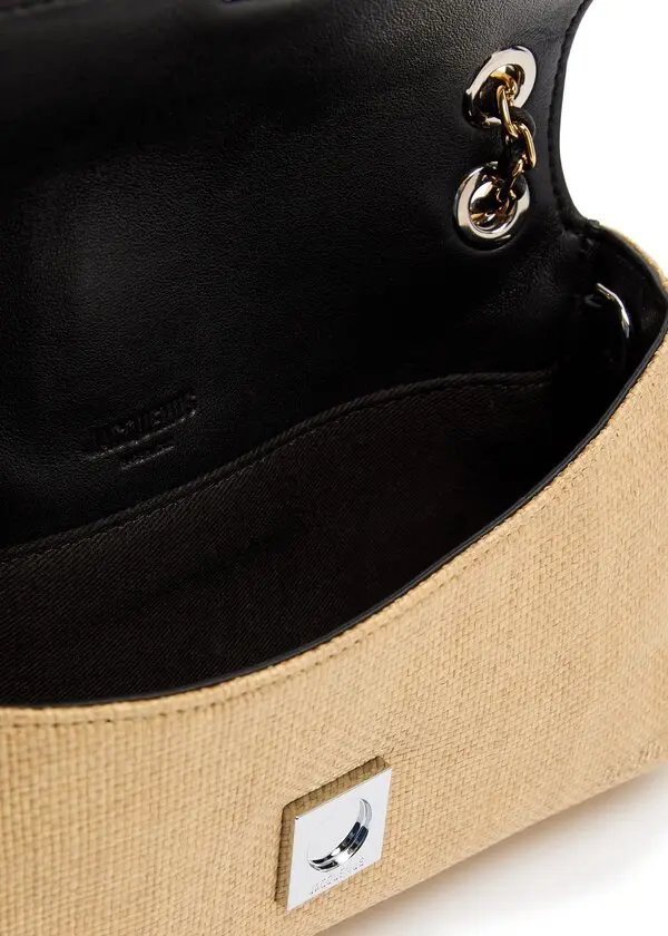 Jacquemus Le Bambino Baguette Raffia Shoulder Bag - Natural