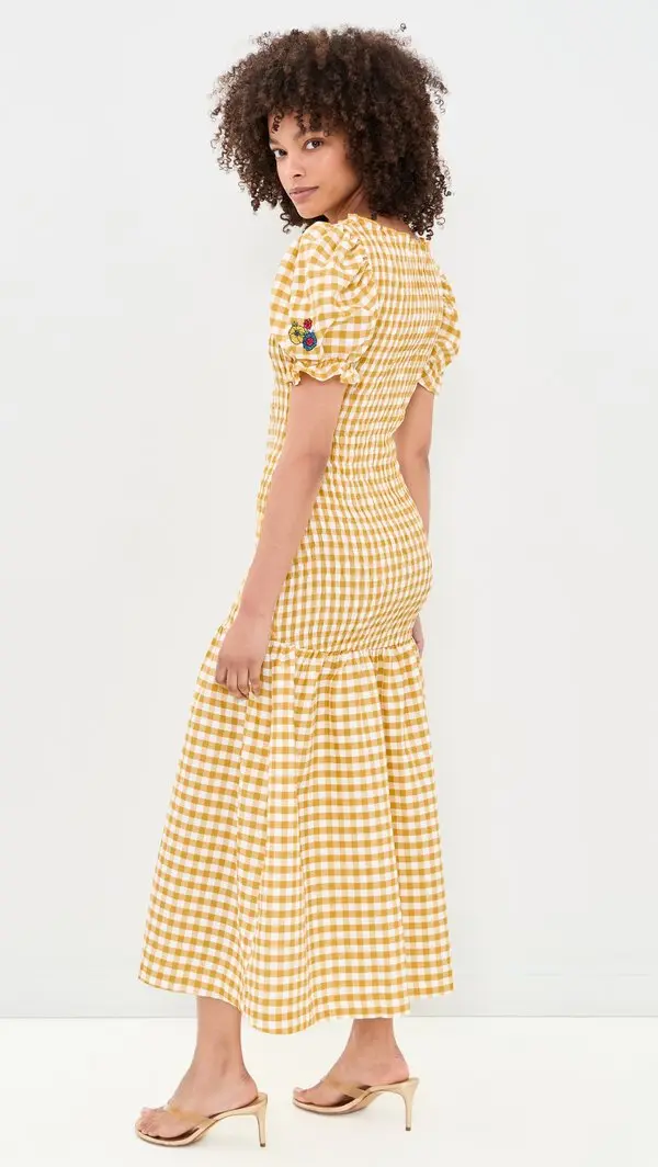 LISA SAYS GAH Fiona Gingham Check Maxi Dress