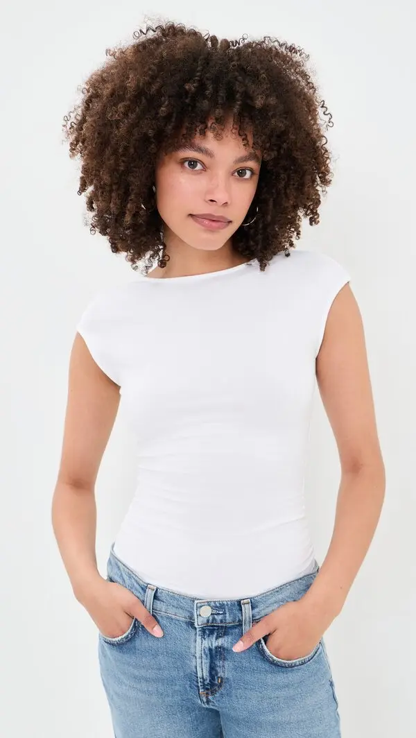 Good American Super Stretch Open Back Bodysuit