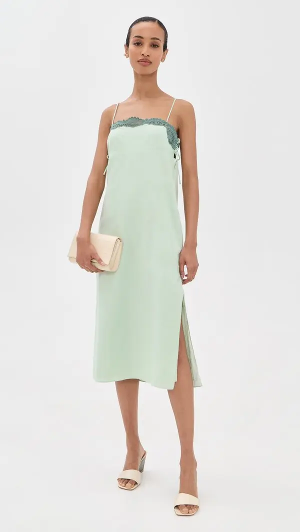 Posse Darya Dress Linen Blend Midi