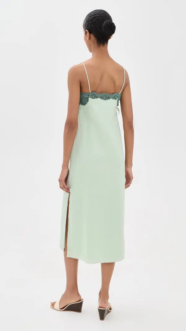 Posse Darya Dress Linen Blend Midi