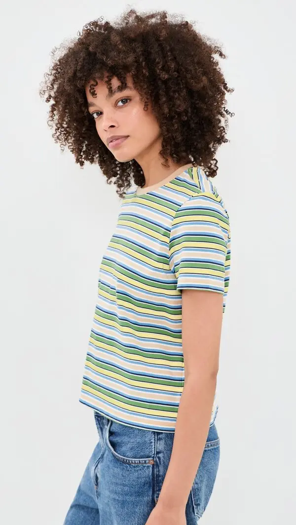 Joe's Jeans The Easy Tee Striped Cotton T-shirt