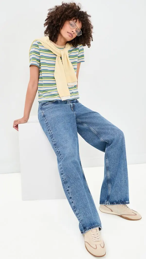 Joe's Jeans The Easy Tee Striped Cotton T-shirt