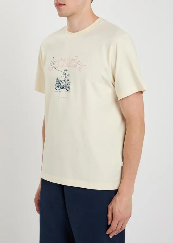 FORET Printed Cotton T-shirt