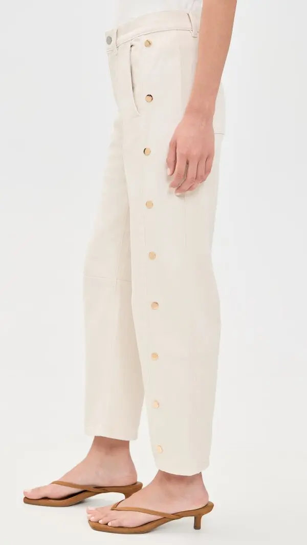 LE JEAN Studded Frankie Barrel Jeans