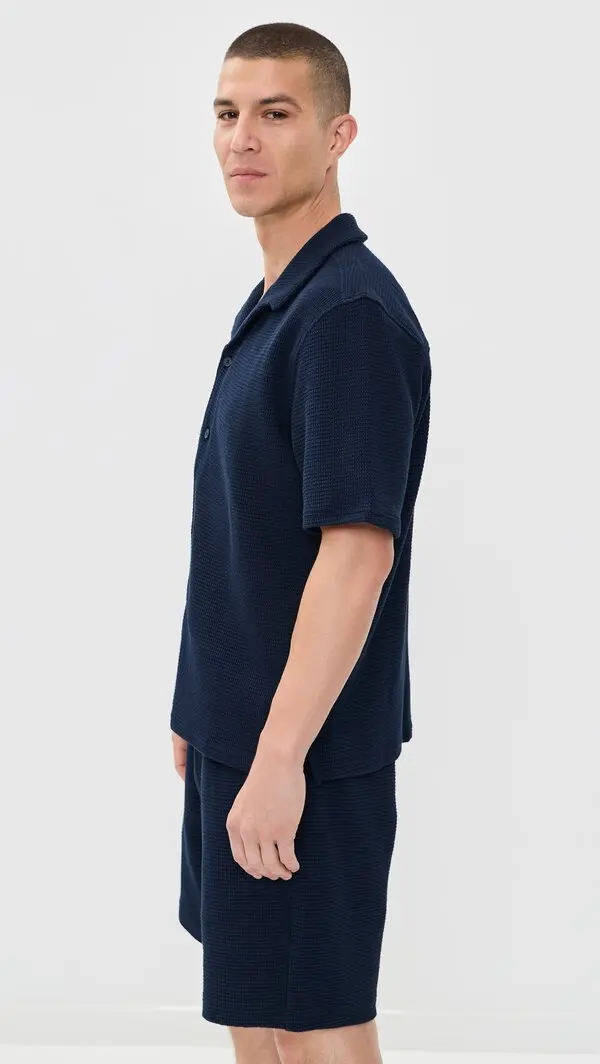 WAX LONDON Clayland Textured Interlock Shirt