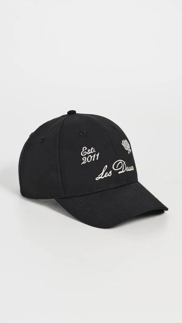 LES DEUX Baseball Cap With Embroidered Details