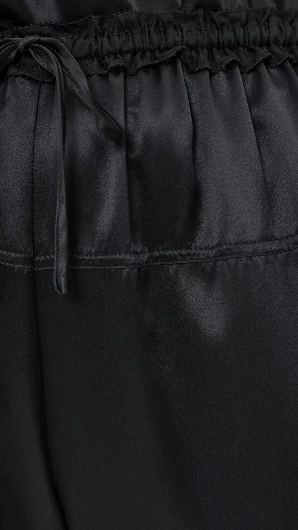 Ulla Johnson Camille Silk Cinched Pants - Noir