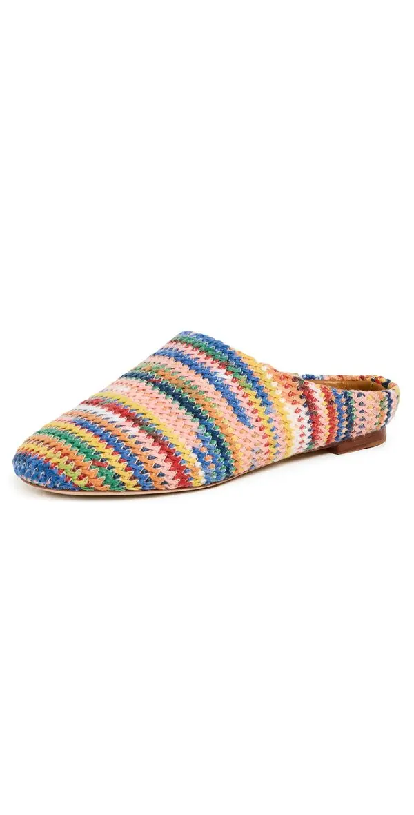 SIMONMILLER Riad Striped Slip-on Slipper - Space Dye Multi