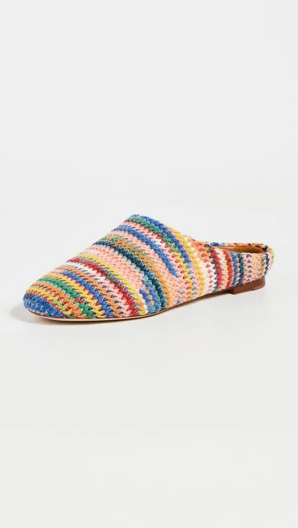SIMONMILLER Riad Striped Slip-on Slipper