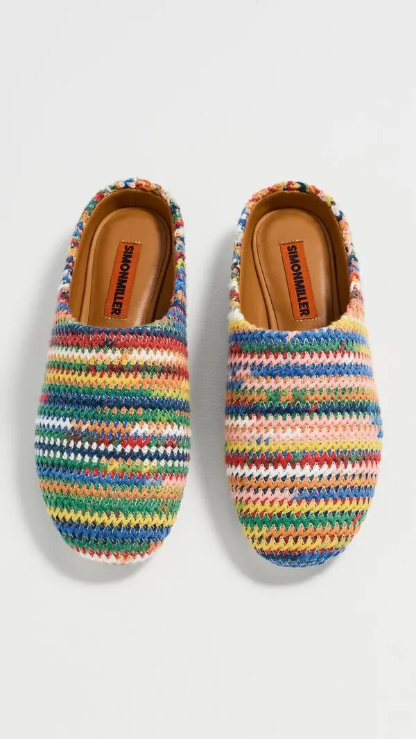 SIMONMILLER Riad Striped Slip-on Slipper