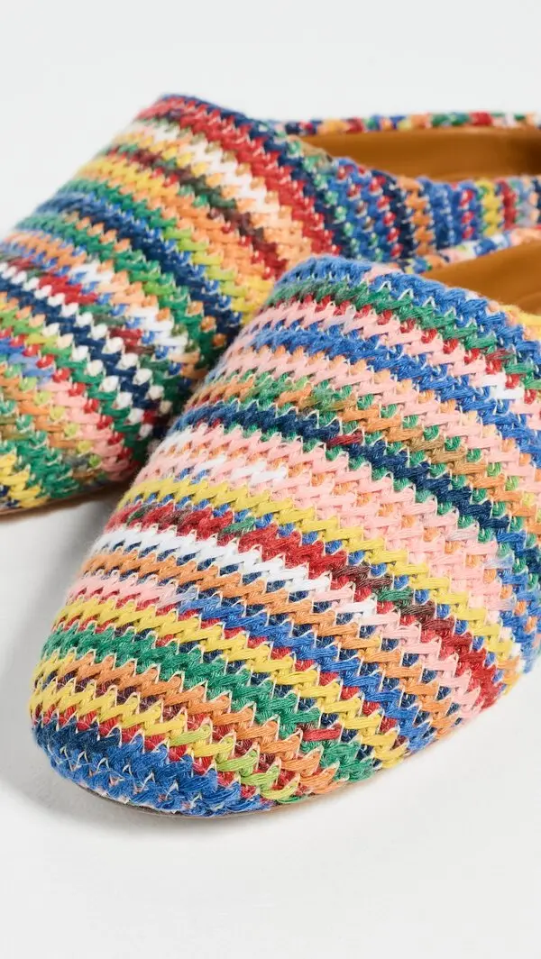 SIMONMILLER Riad Striped Slip-on Slipper