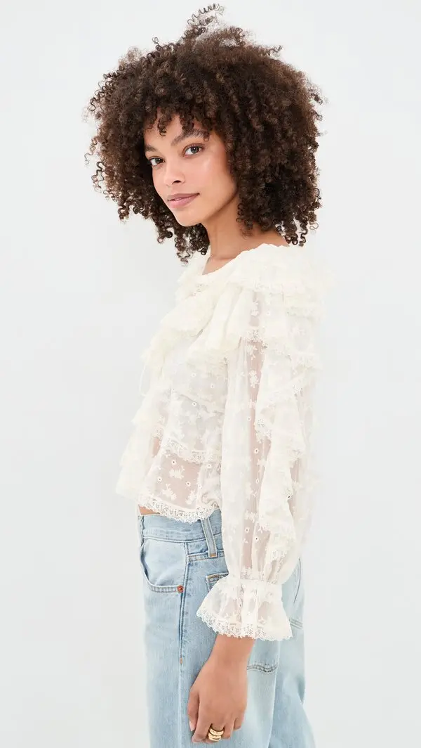 For Love & Lemons Lilou Blouse