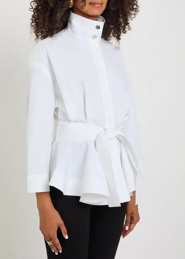 Jacquemus La Veste Cabana Belted Cotton-poplin Shirt Jacket