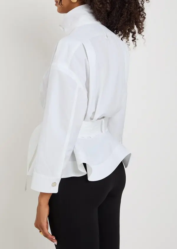 Jacquemus La Veste Cabana Belted Cotton-poplin Shirt Jacket