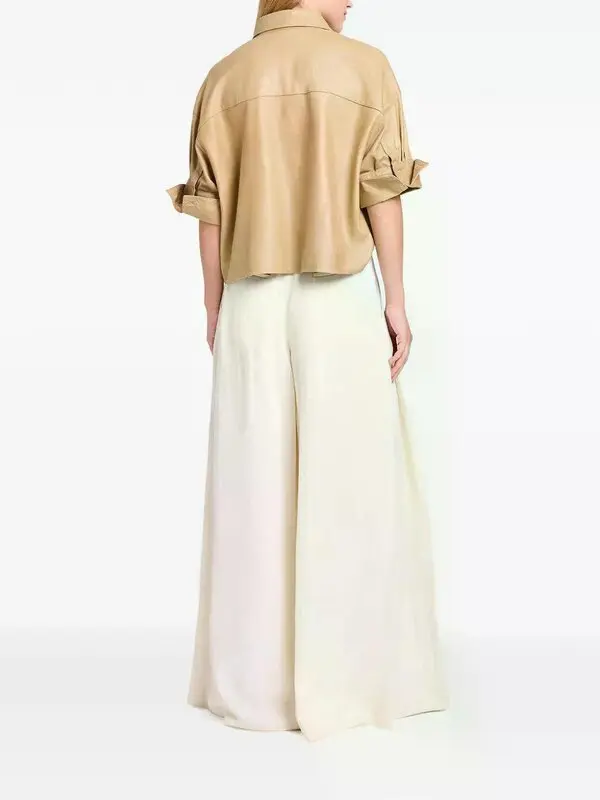TWP Pleated Wide-leg Trousers