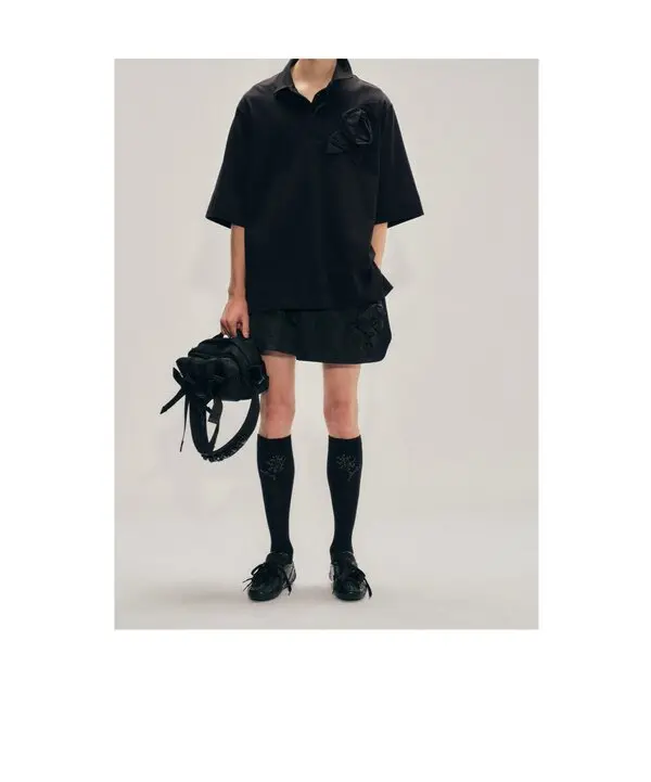 Simone Rocha Embellished Bow Detail Cross Body Bag