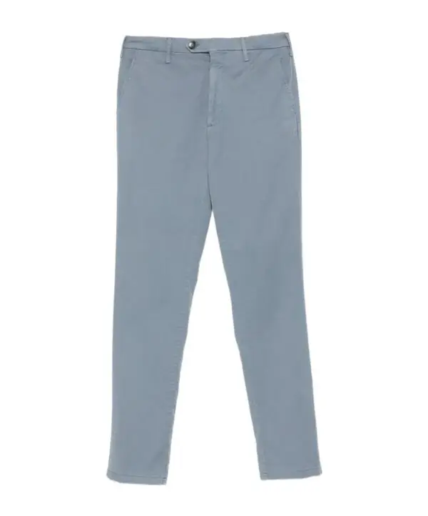 Canali Button Chinos - Blue