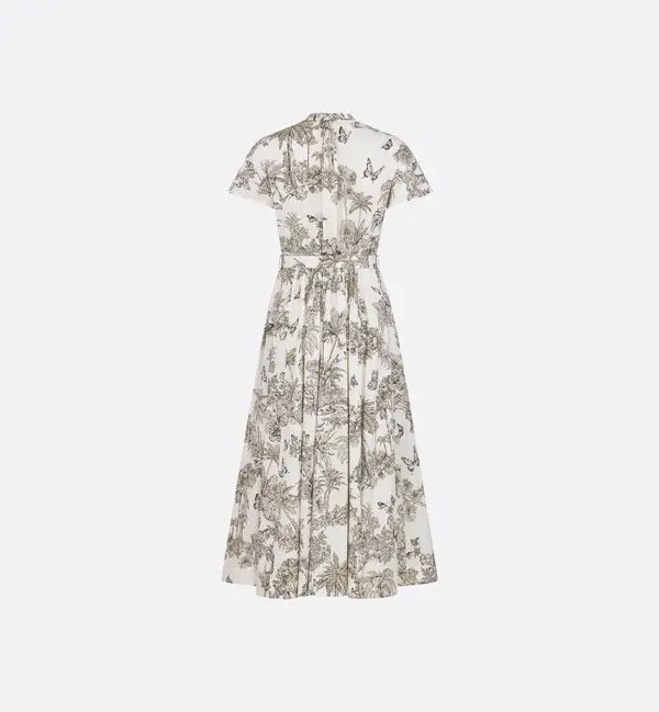 Dior Riviera Mid-length Shirtdress With Graphic Motif