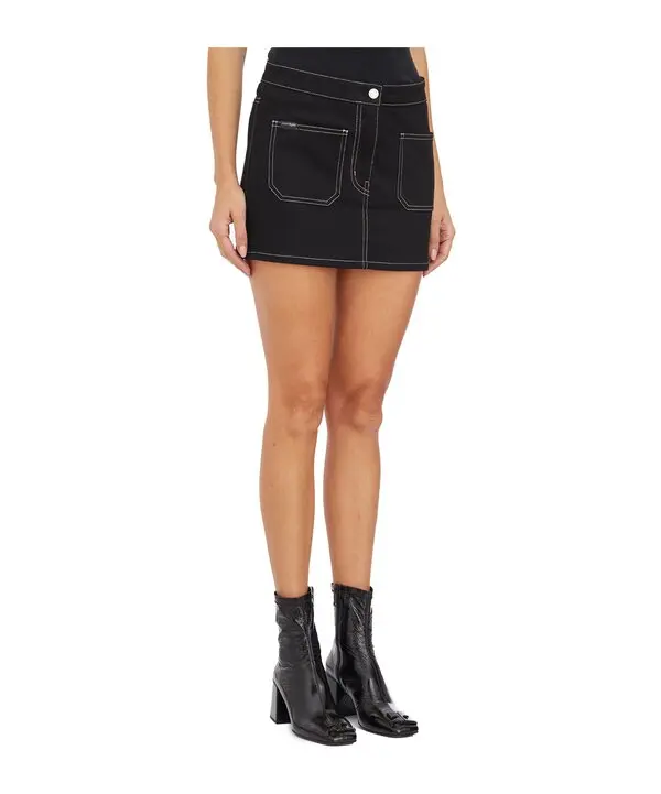 COURREGES Mini Denim Skirt