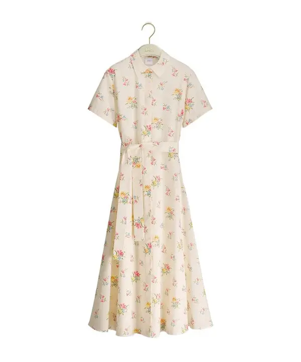 Dior Mid-length Belted Shirtdress - Off White